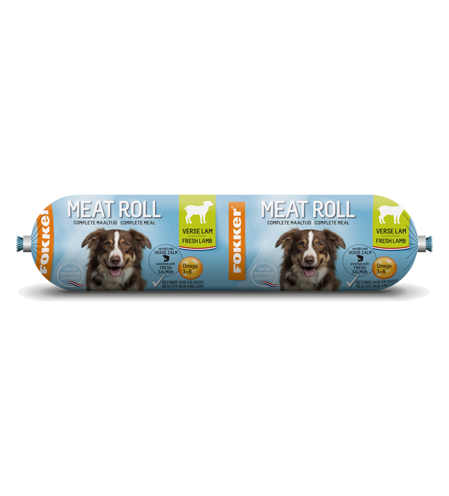 Dog Meat Roll Lam | 350 gram / Fokker Petfood