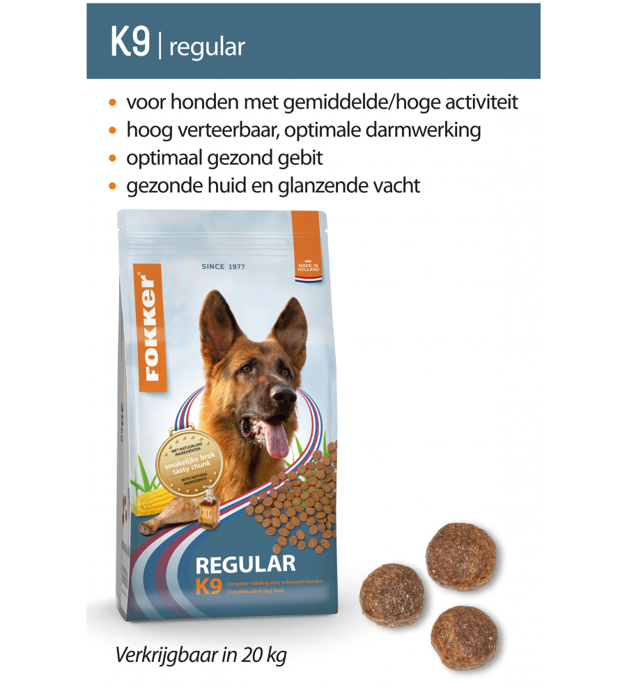 Regular K9 Fokker Petfood Regular K9 Fokker Petfood